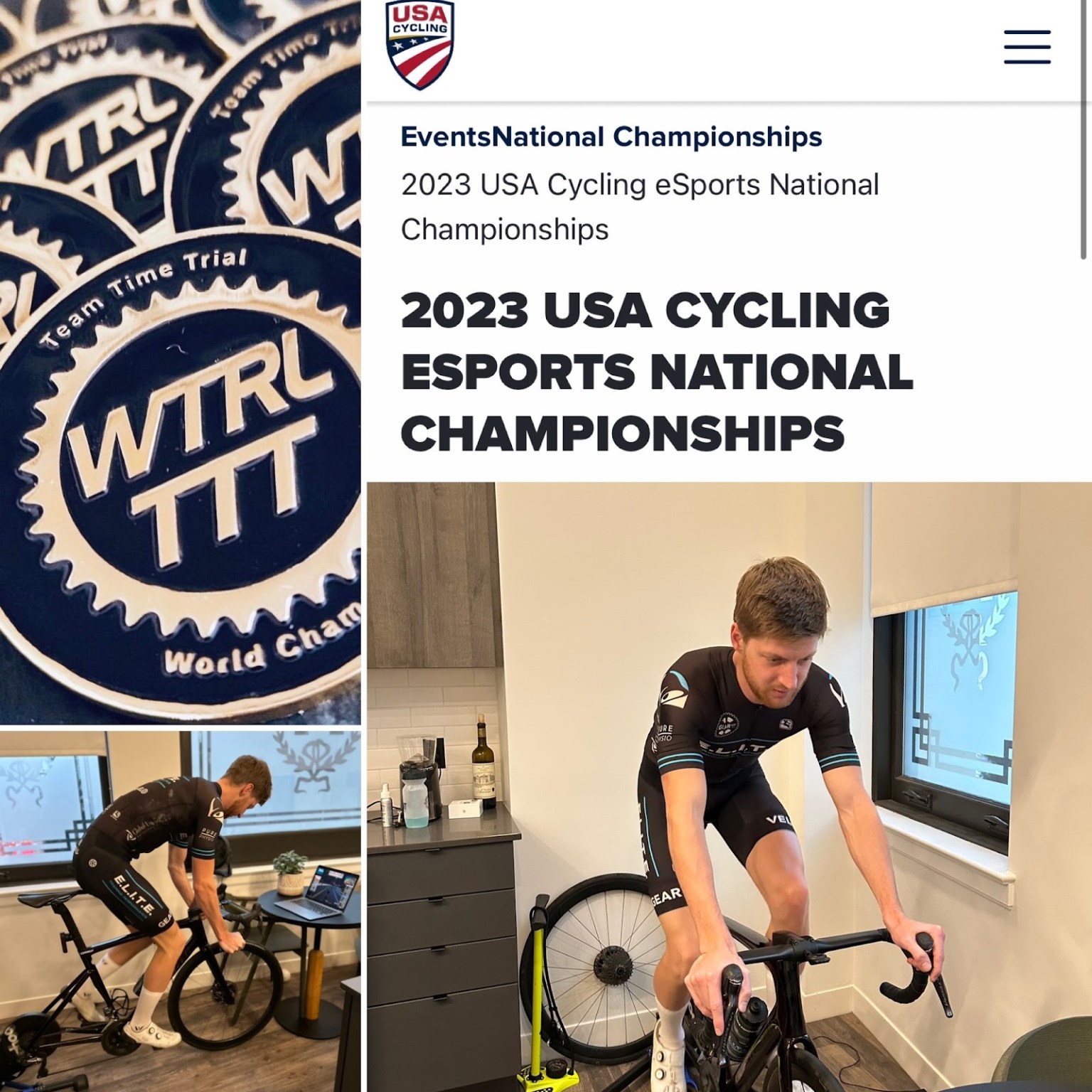 Elite Cyclist Tom Corrigan - The Zommunique'