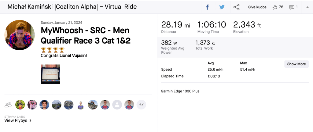 MyWhoosh Tests Racers in Abu Dhabi - The Zommunique'