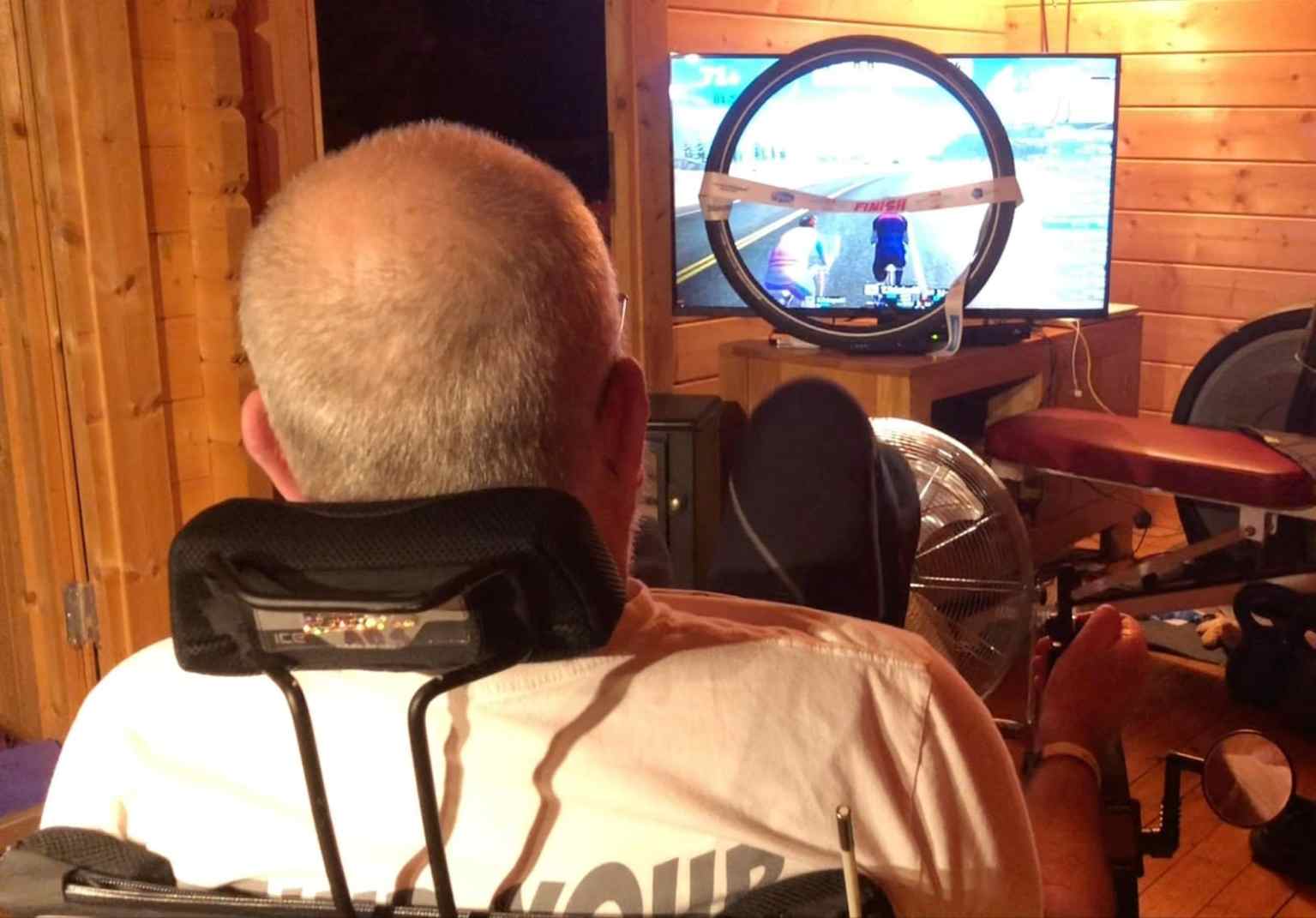 Through Virtual Cycling Military Veteran and Recumbent Rider Andy ...