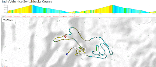 indieVelo Ice Switchbacks Route Details - The Zommunique'