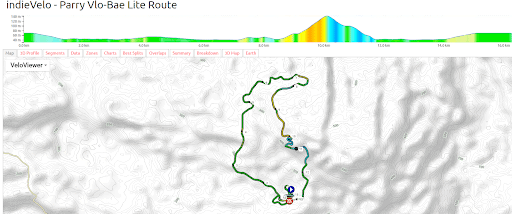 indieVelo Parry Vlo-Bae Lite Route Description - The Zommunique'